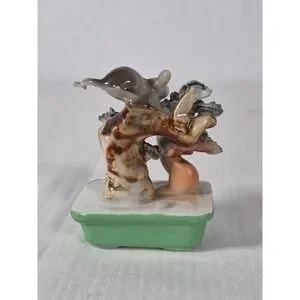 Art | Vtg Porcelain Playful Mice On Tree Figurine Miniature Spaghetti ...
